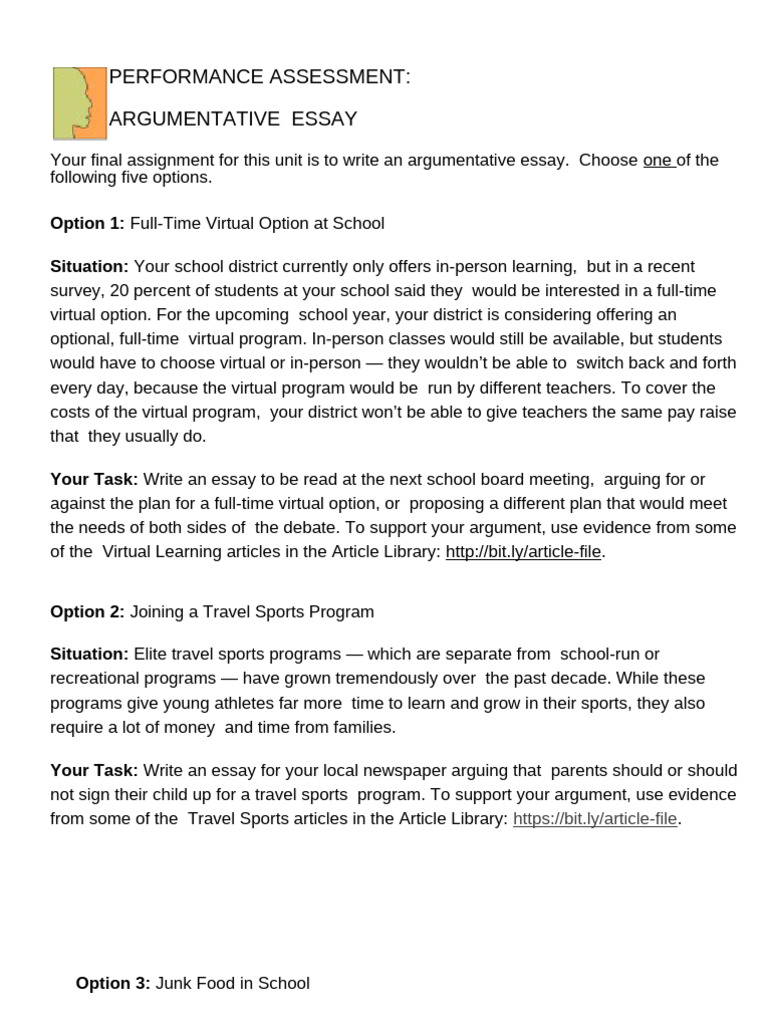 Argumentative Writing Topics | PDF