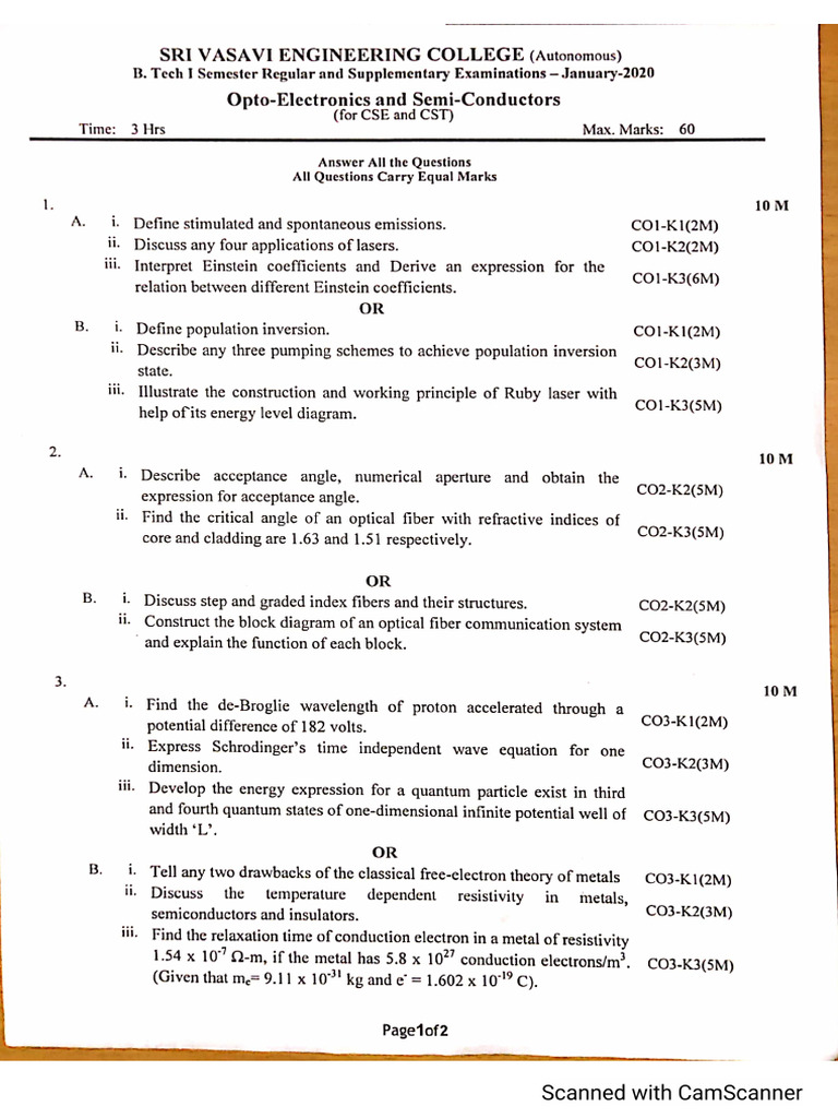 Model Papers | PDF
