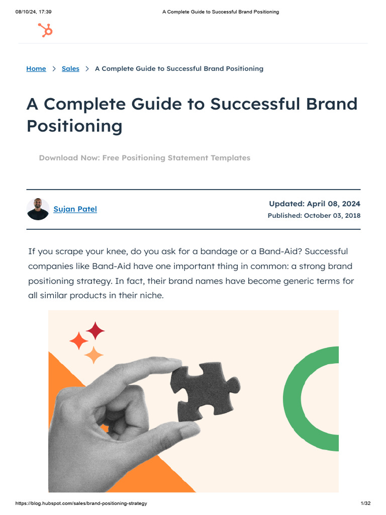 A Complete Guide To Successful Brand Positioning | PDF
