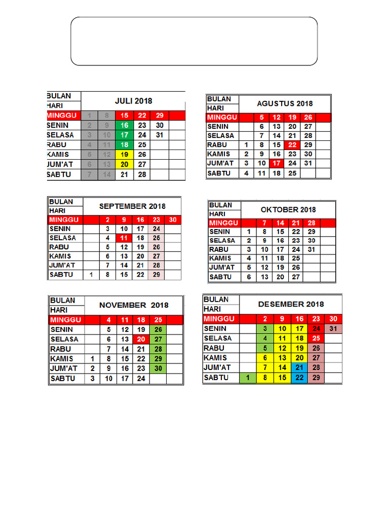 Kaldik 2018 2019 | PDF
