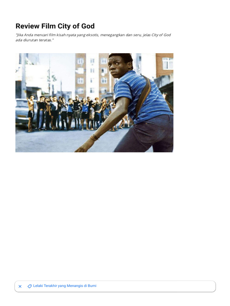 Review Film City of God _ Kitareview.com | PDF