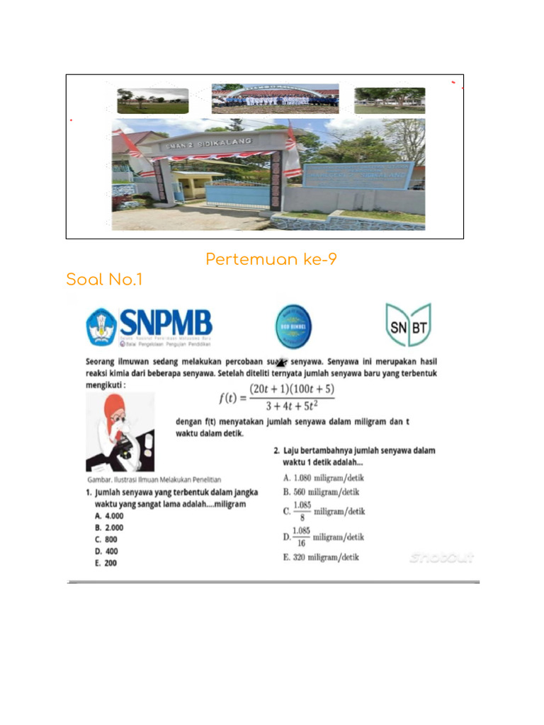 Pert.9 PK SNBT | PDF