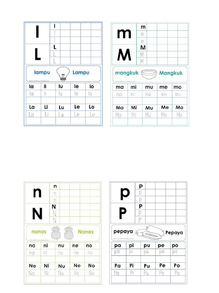 huruf l, m, n, p | PDF