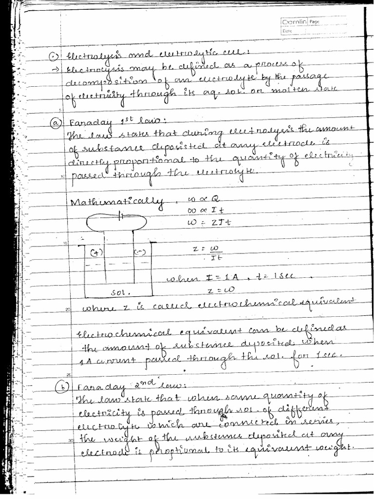 Electrochemistry Note 3 | PDF