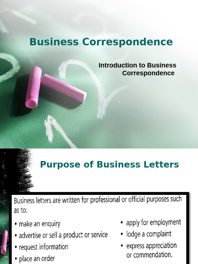 Business Correspondence | PDF