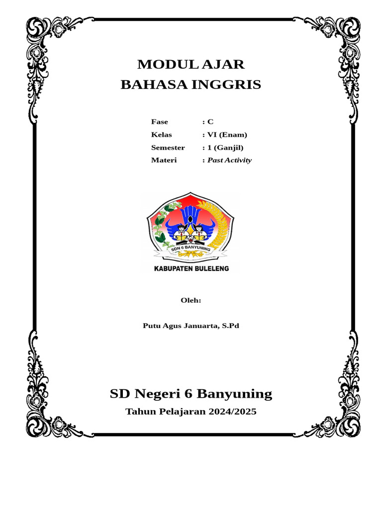 Modul Ajar SD Kelas 4 | PDF