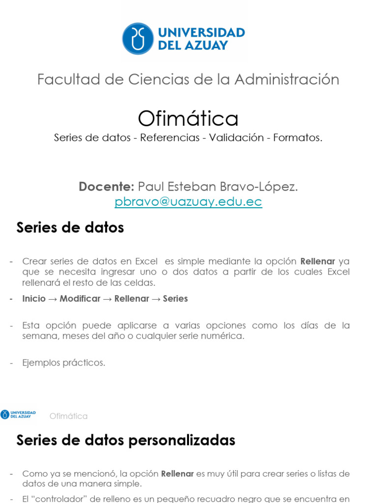 Clase 6 - Ofimática | PDF