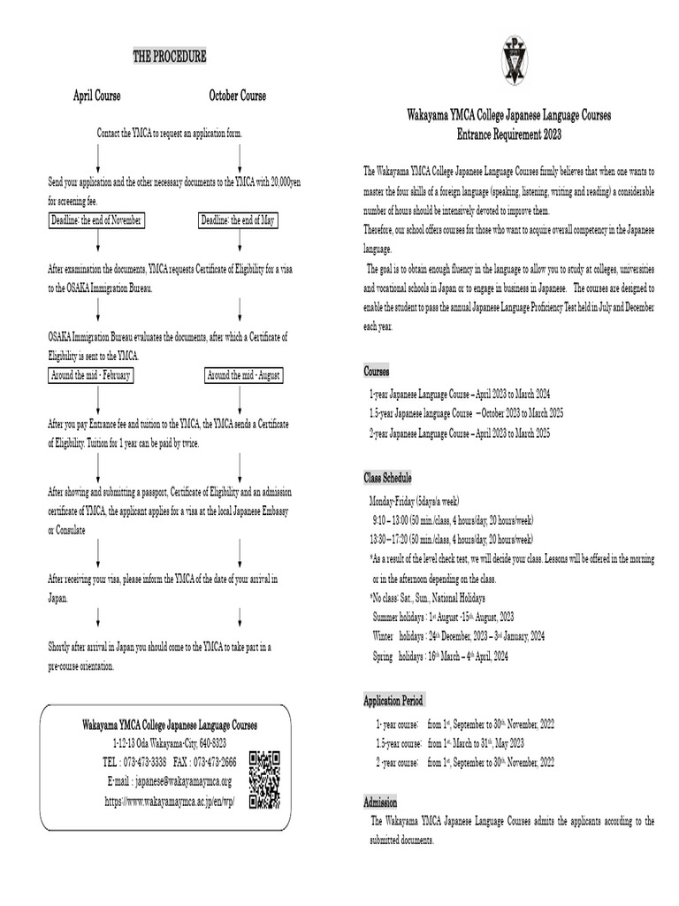 Entrance Requirements 2023 | PDF