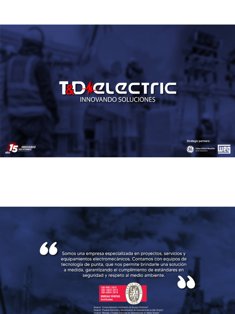 INTERRUPTORES DE ALTA TENSIÓN Y SOLUCIONES DIGITALES GE by - T&D Electric | PDF