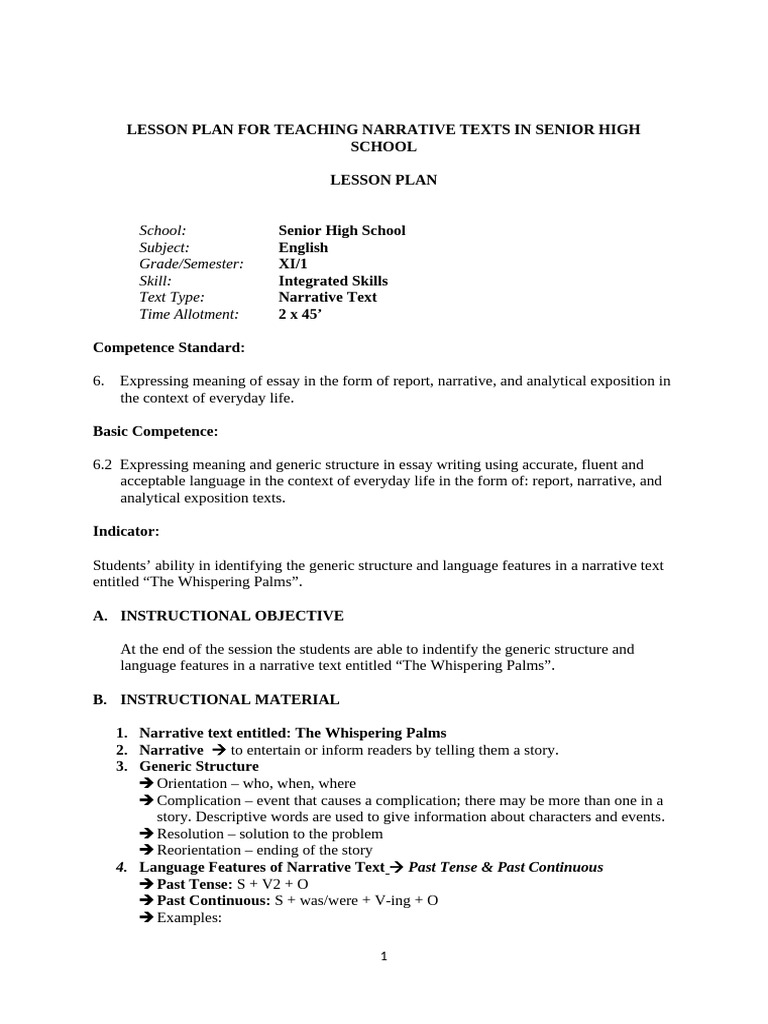 PPG Lesson Plan | PDF