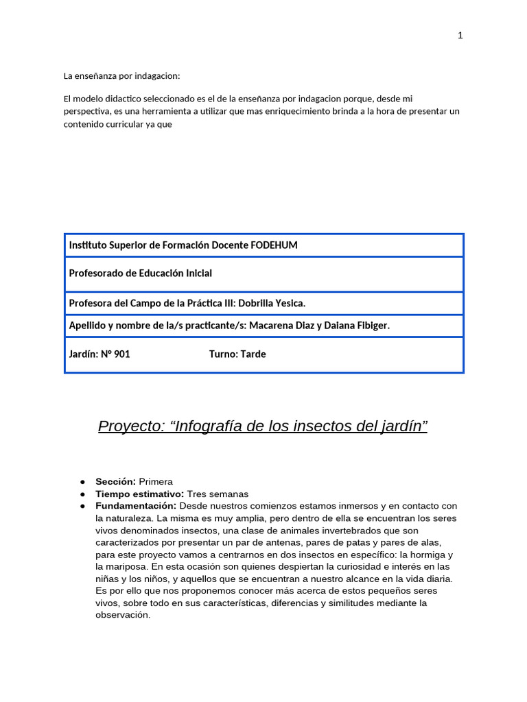 Proyecto, Insectos. FINAL | PDF