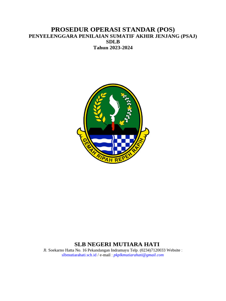 Pos Psaj SDLB KCD 2024 | PDF