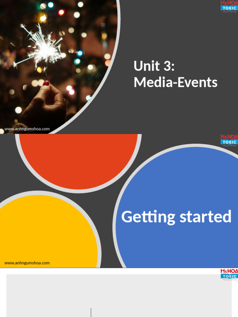 Unit 3. Media - Events | PDF