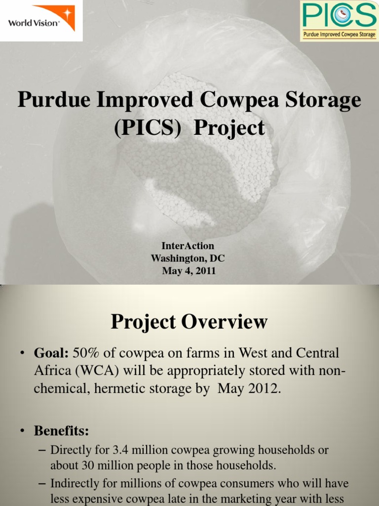 PICS Project: Cowpea Storage Solutions | PDF | Niger | Economies