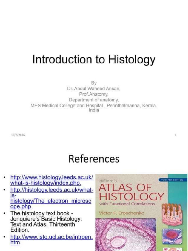 Histology MP 1 | PDF
