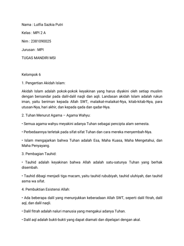 Kelompok 6 Lutfia Sazkia Putri | PDF