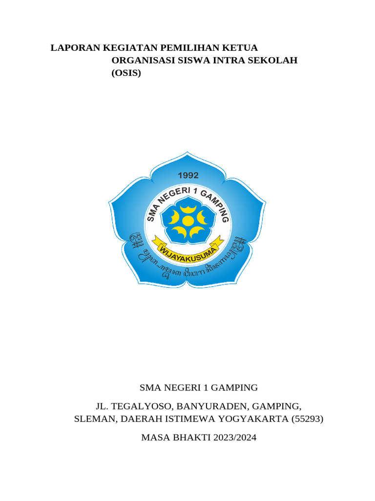 Laporan Kegiatan Pemilos 2023 | PDF