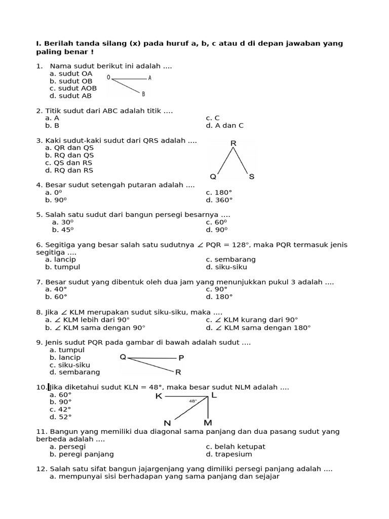 SOAL STS MATEMATIKA GENAP KLS 5 | PDF