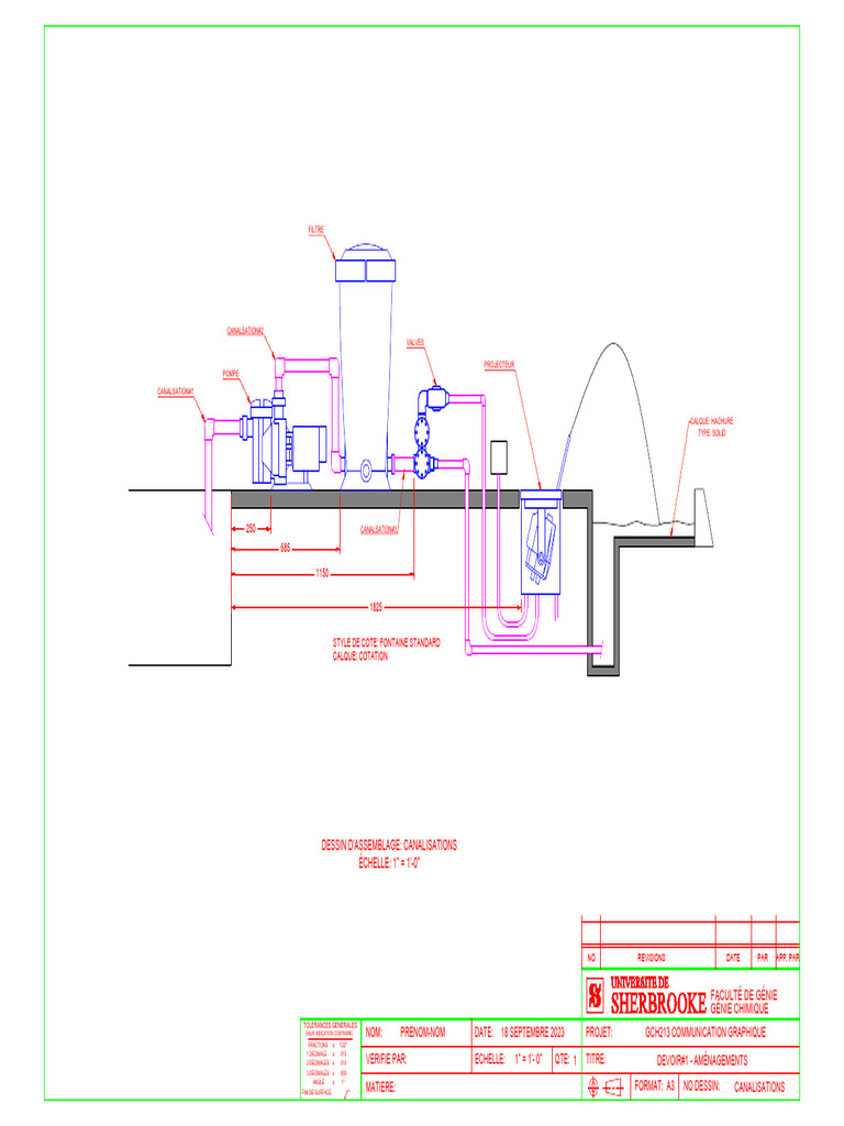 Devoir#1 Am Nagements A23 Canalisations | PDF
