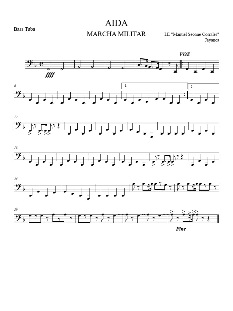 Aida - Bass Tuba | PDF