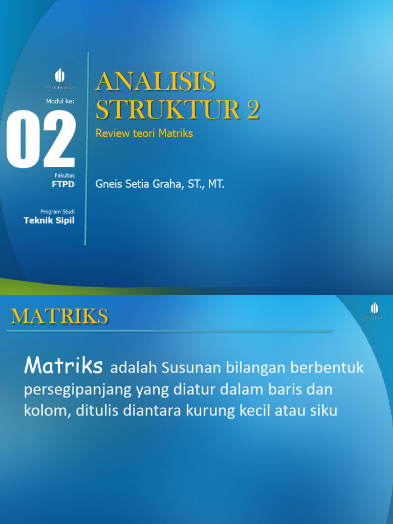 Analisa Struktur 2 TM2 | PDF