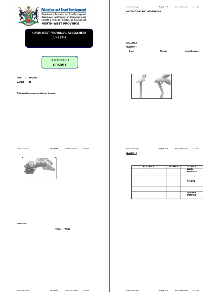 GRADE 8 TECHNOLOGY | PDF