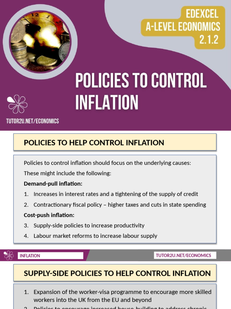 2 1 2 Inflation Policies To Control | PDF