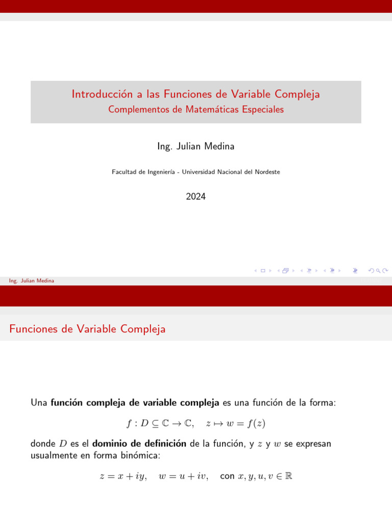 Presentacion_funciones_de_variable_compleja | PDF