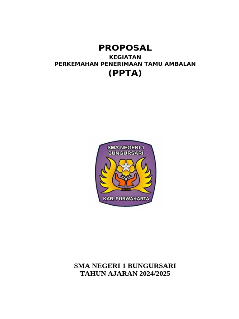 Proposal Kegiatan Ppta 2024 | PDF