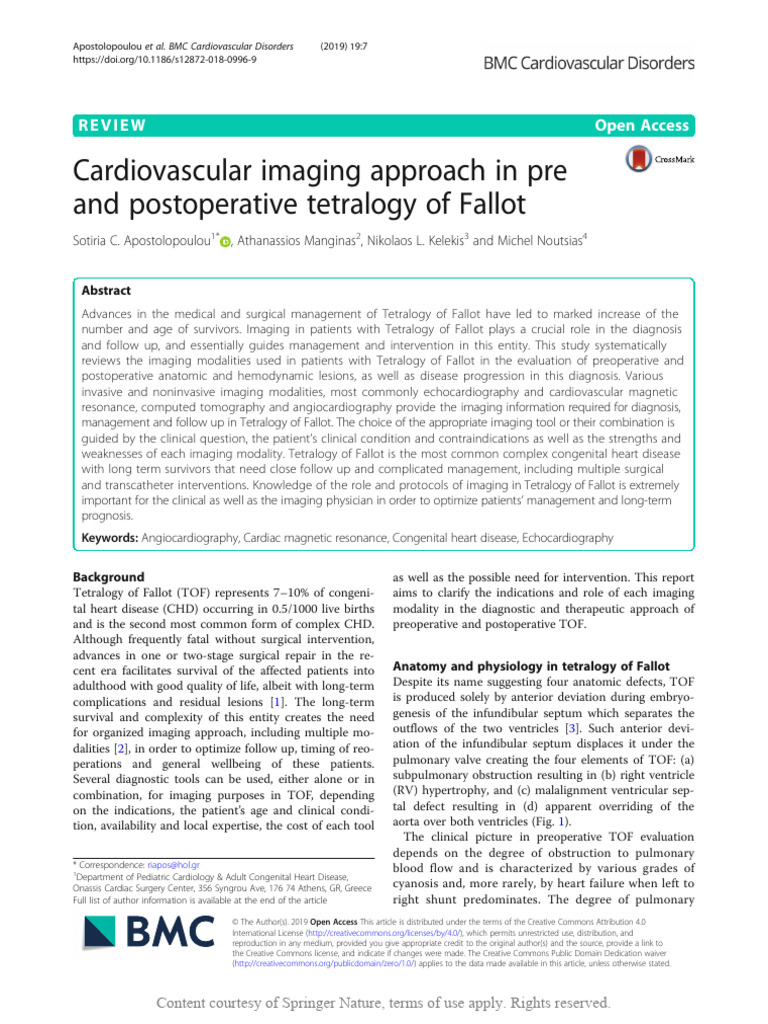 Cardiovascular Imaging Approach in Pre and Postope | PDF