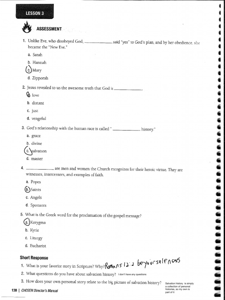 Chosen Lesson 3 | PDF