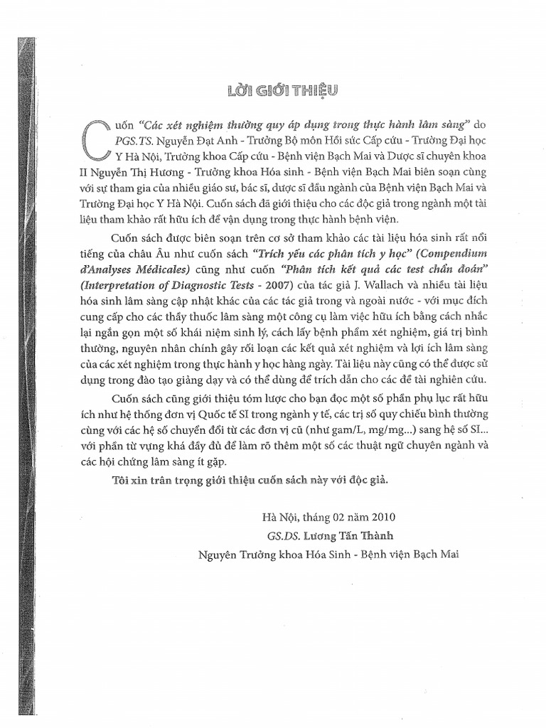 XN Thuong Quy Trong YHLS - Thay Dat Anh | PDF