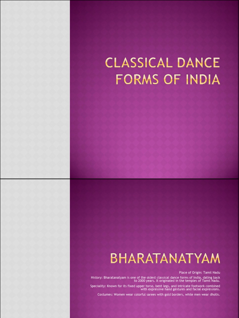 Classical Dance Forms of India | PDF