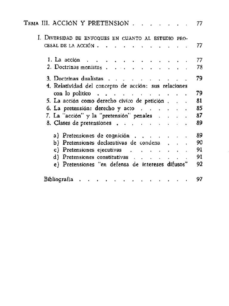 Acción y Pretensión | PDF