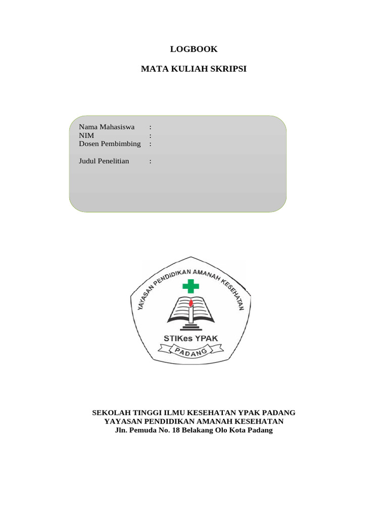 LOGBOOK Skripsi | PDF