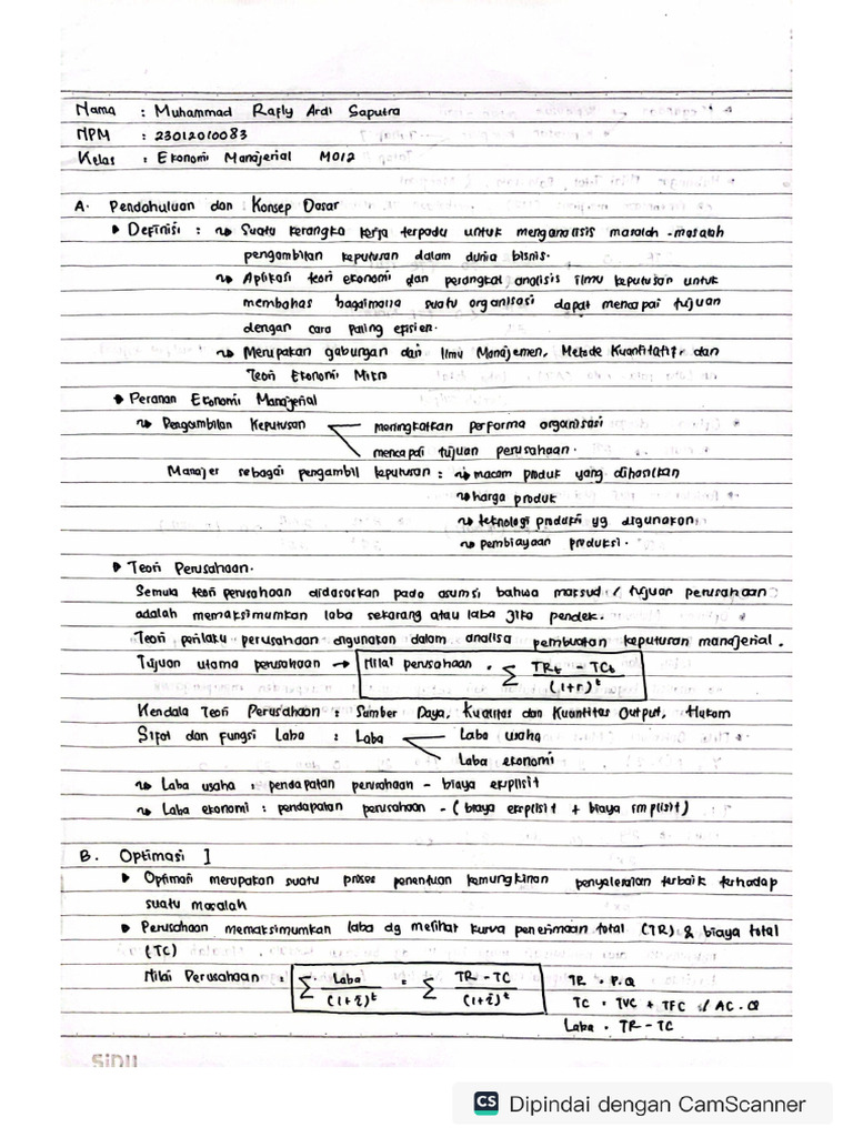 Resume EkMan - Muhammad Rafly Ardi Saput | PDF