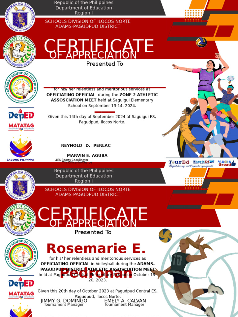 Certificate - Officiating | PDF