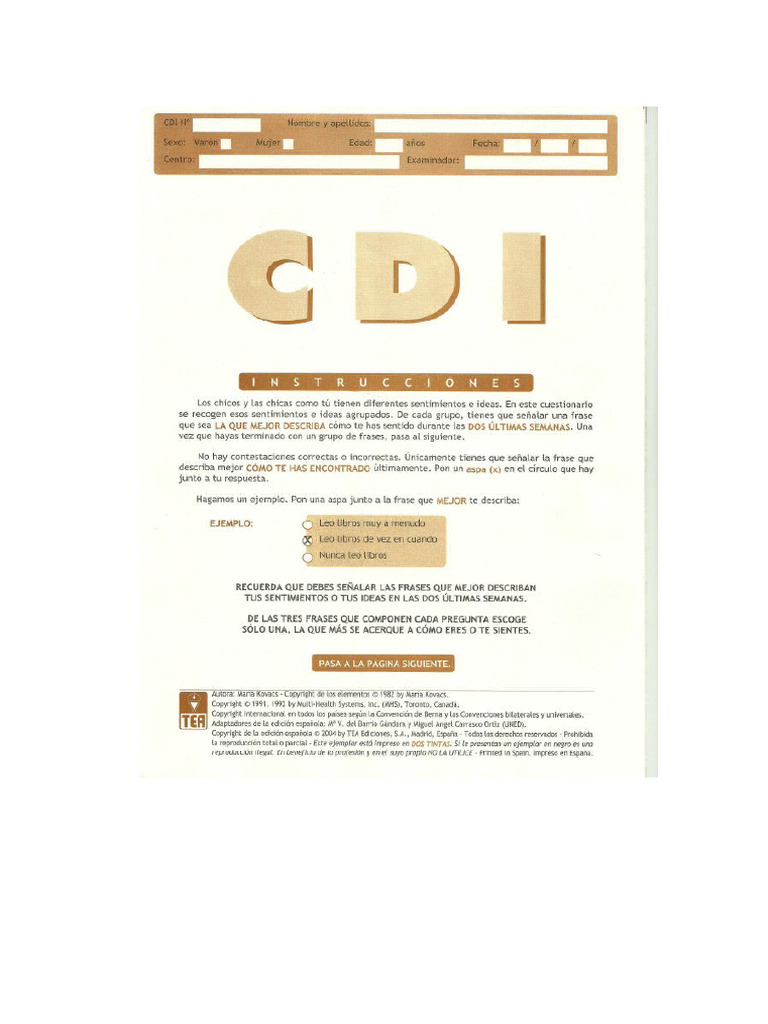 CDI y CMAS | PDF
