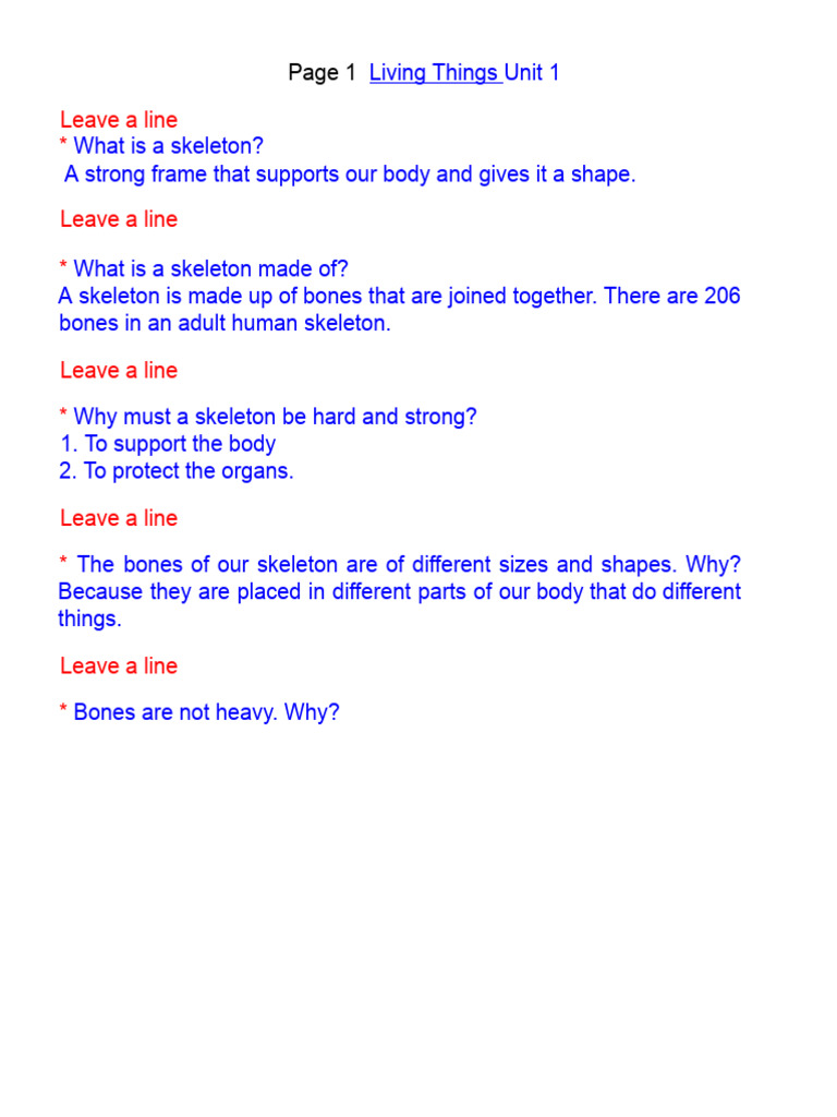 Cambridge Grade 3 Science Lesson 2 Note | PDF