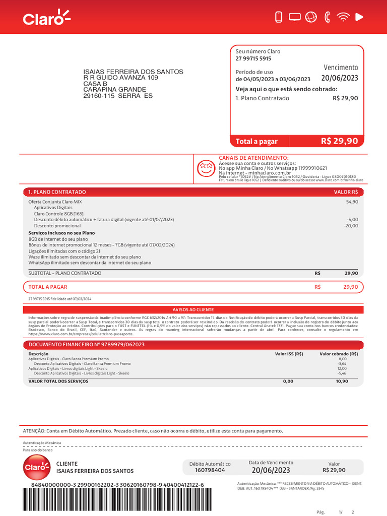 Comprovante de Residencia | PDF