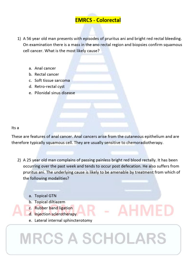 Emrcs Colorectal Surgery | PDF