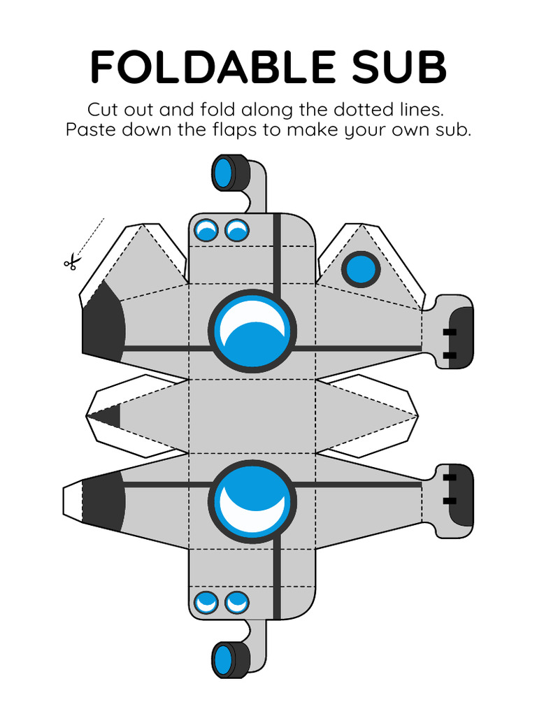 Paint Cut Fold Pyramid 3D Worksheet Kindergarten Elementary Activity ...