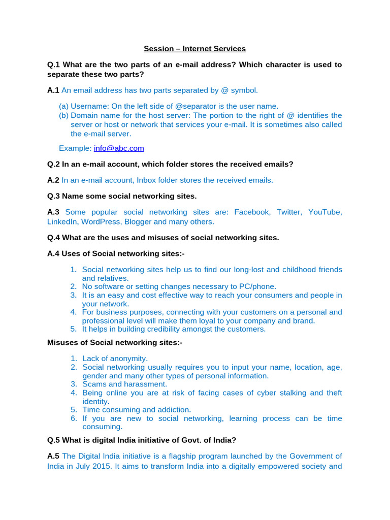 Session-Internet Services | PDF