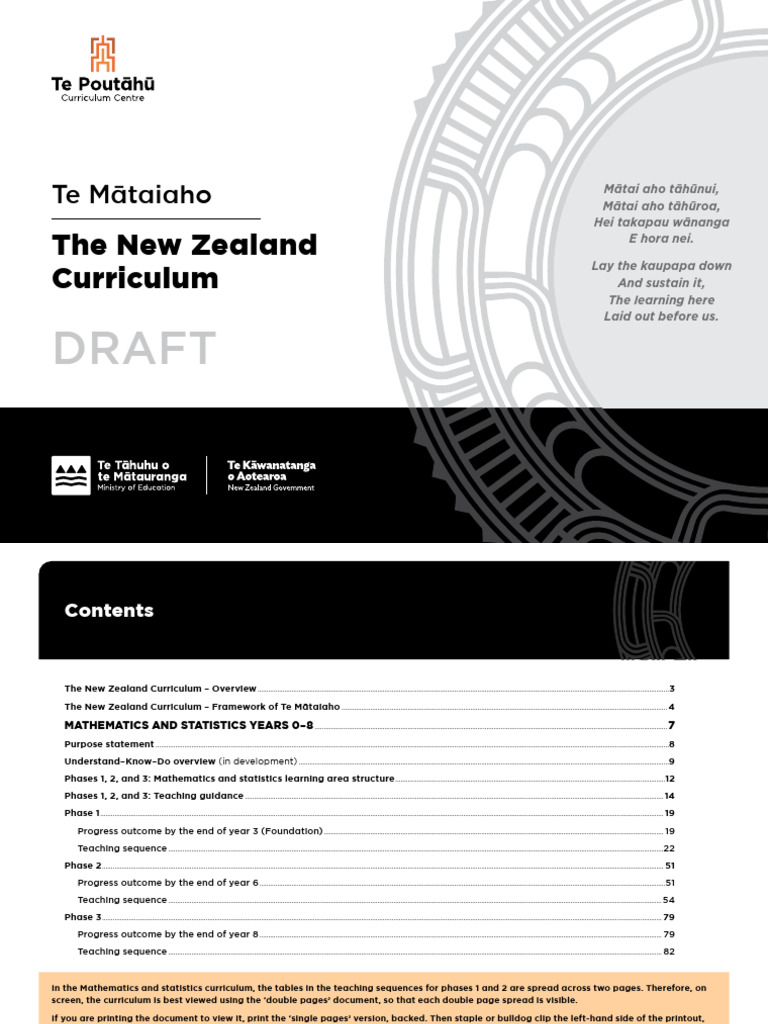 Te Mātaiaho Maths Curriculum Overview | PDF | Mathematics | Learning
