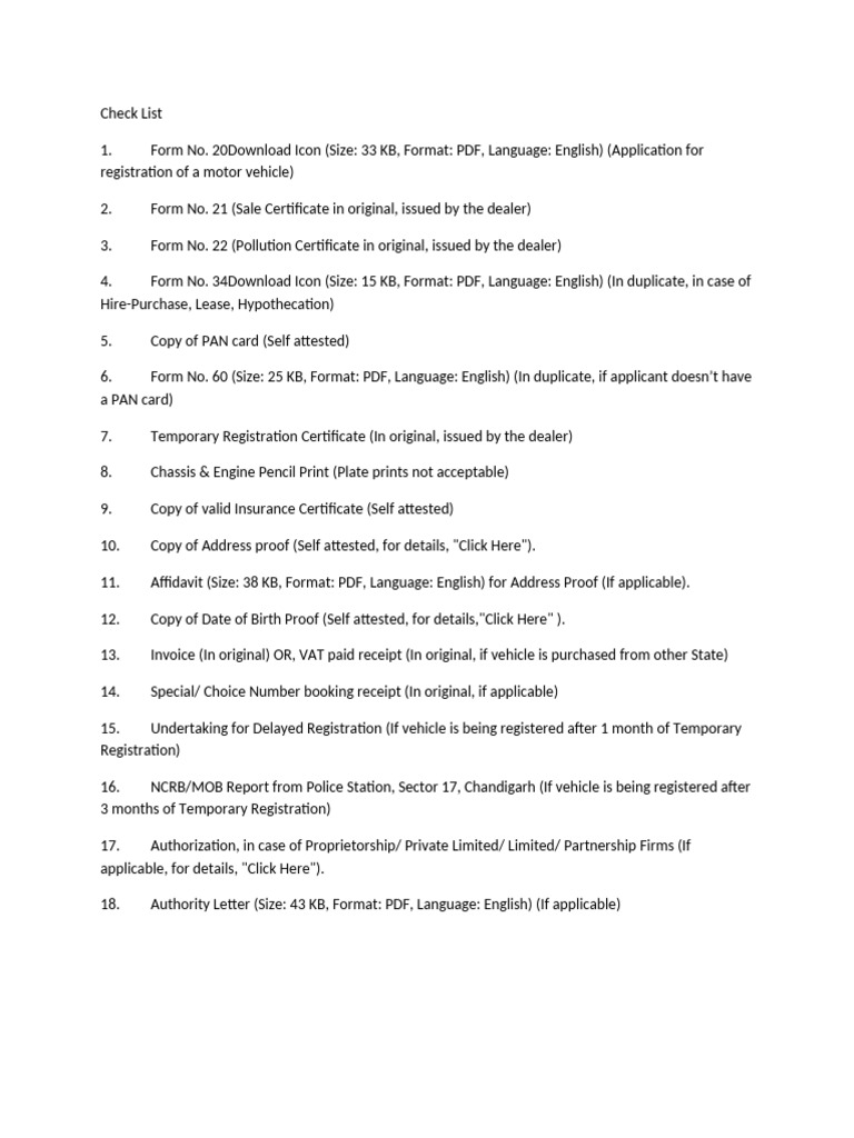 RLA Checklist | PDF | Finance & Money Management