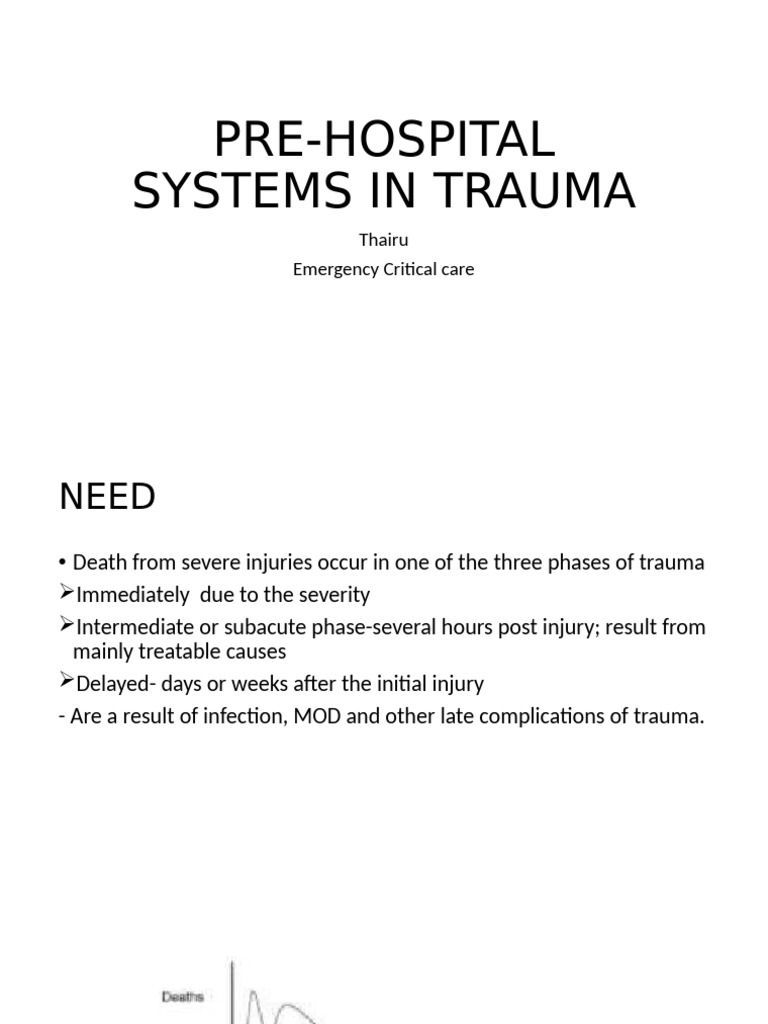 Pre-Hospital Systems in Trauma | PDF