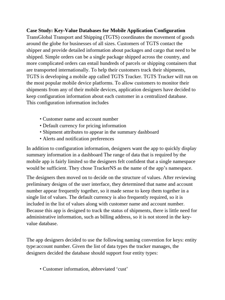 Redis - Case Study-1 | PDF