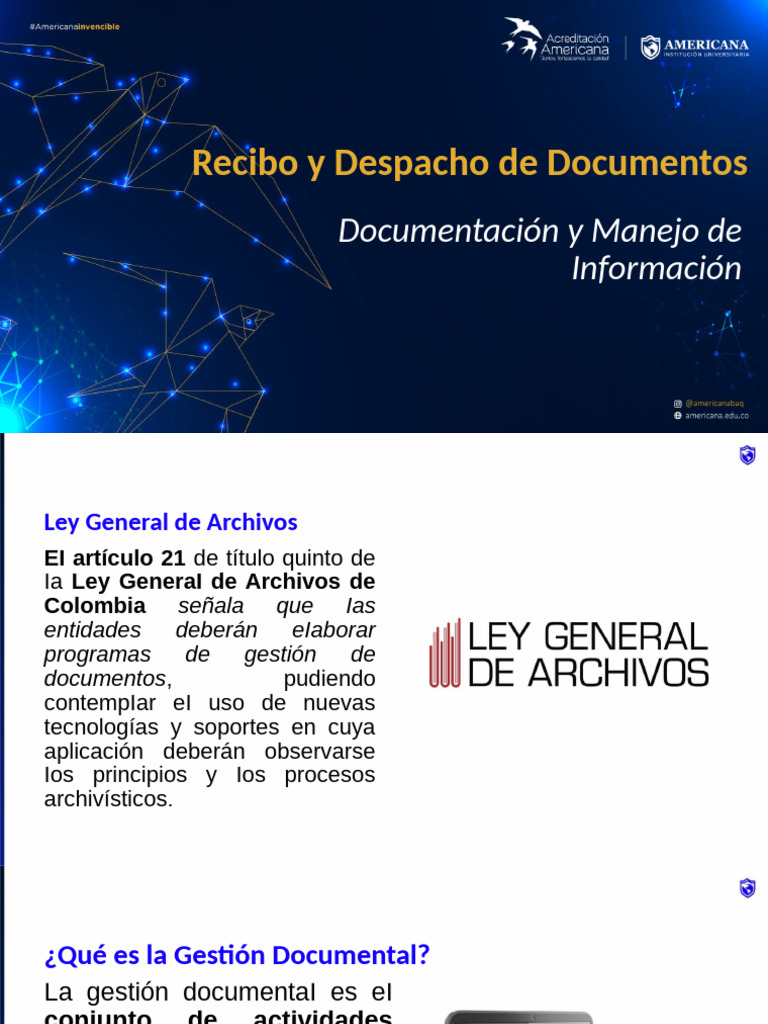 Recibo y Despacho de Documentos - SEMANA 1 | PDF
