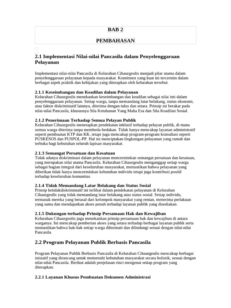 Bab 2 Pembahasan | PDF