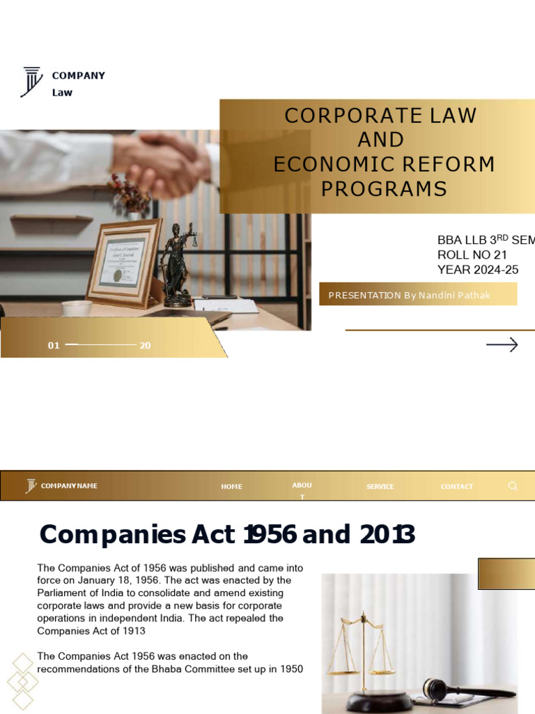 Nandini Pathak Corporate Law and Economic Reform Programe | PDF